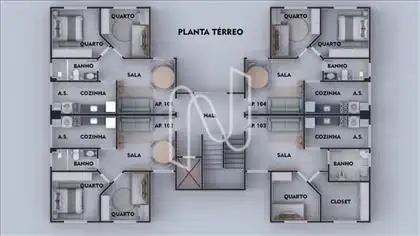 Cobertura à venda 100m² por R$ 425.000,00 - 1075765